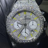 China Luxury Hip Hop VVS1 Hip Hop Diamond Watch Handmade Ap Watch Royal Oak for sale