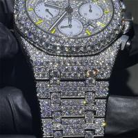 China Luxury Hip Hop VVS1 Hip Hop Diamond Watch Handmade Ap Watch Royal Oak for sale