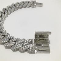 China Real S925 Miami Cuban Link Bracelet Silver Jewelry Rose Gold Cuban Link for sale