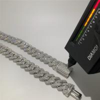 China Miami Moissanite Cuban Chain Luxury Rapper Vvs Moissanite Cuban Link Bracelet for sale