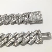 China Miami Moissanite Cuban Chain Luxury Rapper Vvs Moissanite Cuban Link Bracelet for sale