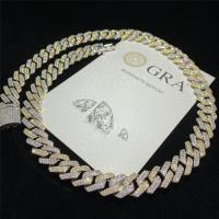China GRA 10mm Iced Out Cuban Link Hip Hop Jewelry Custom 12mm Cuban Link For Men for sale