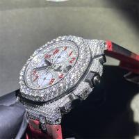 China 28 Carats Iced Out Moissanite Watch  Audemars Piguet Buss Down Ap Watch for sale