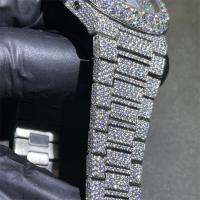 China 3ATM Moissanite Bust Down Watch Bling Dial Diamond Watch Waterproof for sale