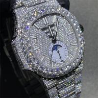 China GRA Custom Moissanite Watches Waterproof Jewelry Diamond Watch For Rap Star for sale