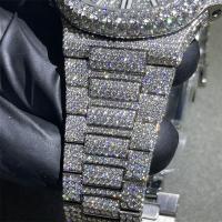 China 3ATM Moissanite Bust Down Watch Bling Dial Diamond Watch Waterproof for sale