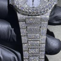 China GRA Custom Moissanite Watches Waterproof Jewelry Diamond Watch For Rap Star for sale