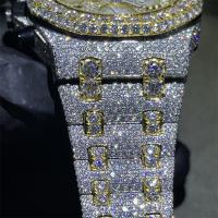 China Hand Setting Ap Automatic Mechanical  Moissanite Iced Out Watch  For Dealers for sale
