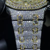 China Hand Setting Ap Automatic Mechanical  Moissanite Iced Out Watch  For Dealers for sale