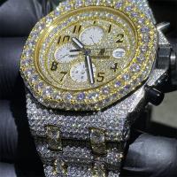 China Hand Setting Ap Automatic Mechanical  Moissanite Iced Out Watch  For Dealers for sale
