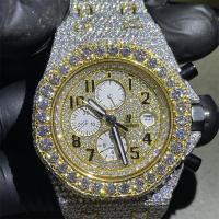 China Hand Setting Ap Automatic Mechanical  Moissanite Iced Out Watch  For Dealers for sale