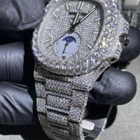 China 3ATM Moissanite Bust Down Watch Bling Dial Diamond Watch Waterproof for sale