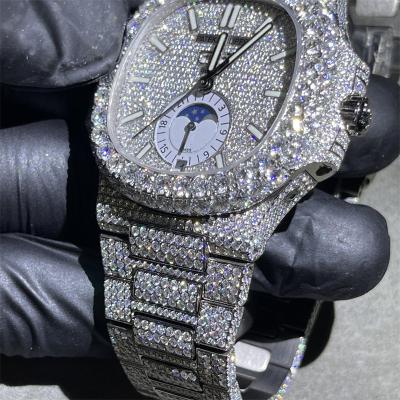 China 3ATM Moissanite Bust Down Watch Bling Dial Diamond Watch Waterproof for sale