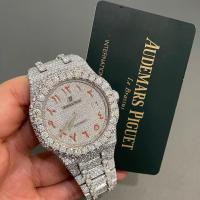 China Stainelss Steel Custom Moissanite Watches Moissanite Audemars Piguet Royal Oak for sale