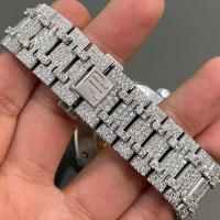 China Stainelss Steel Custom Moissanite Watches Moissanite Audemars Piguet Royal Oak for sale