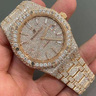 China Hip Hop Hand Setting Moissanite Audemars Piguet Luxury Moissanite Ap Watch for sale