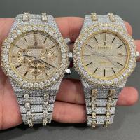 China Stainelss Steel Custom Moissanite Watches Moissanite Audemars Piguet Royal Oak for sale