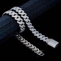 China GRA Jewelry Miami Moissanite Hip Hop Chains Pass Diamond Test Moissanite Cuban Link for sale
