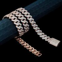 China GRA Jewelry Miami Moissanite Hip Hop Chains Pass Diamond Test Moissanite Cuban Link for sale