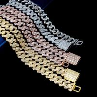China 14mm Moissanite Diamond Cuban Link Hip Hop Vvs Moissanite Cuban Link Jewelry for sale