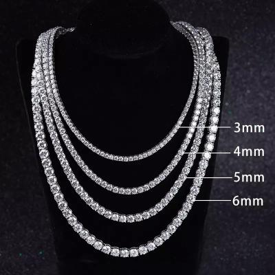 China Fine Jewelry Moissanite Tennis Necklace Vvs Moissanite Custom Pendant for sale