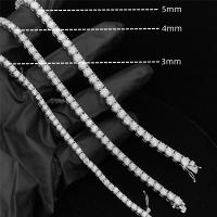China Fine Jewelry Moissanite Tennis Chain S925 Silver Diamond Vvs Bracelet Hip Hop for sale