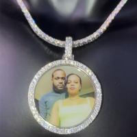 China Custom Moissanite Photo Picture Pendant Iced Out Hip Hop Bling Men for sale
