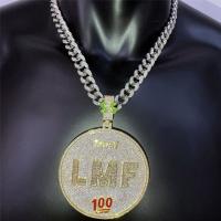 China Iced Out Pendant Moissanite Hip Hop Cuban Necklace Diamond 925 Silver VVS for sale