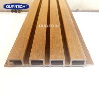 China Waterproof Weather-resistant Termite-proof WPC Wall Panel for Modern Villa Facade and Exterior Cladding for sale