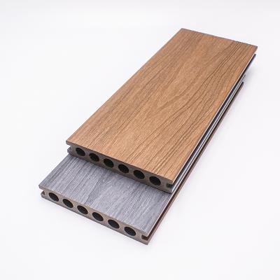 China 3D Embossed Finish Waterproof Anti-Slip WPC Decking Wood Plastic Composite Outdoor Decking for sale