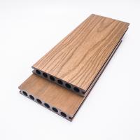 China 3D Embossed Finish Waterproof Anti-Slip WPC Decking Wood Plastic Composite Outdoor Decking for sale