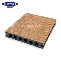 China 3D Embossed Finish 100% Waterproof Anti-Slip Textured Surface WPC Decking Composite Decking for Outdoor for sale
