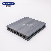 China 3D Embossed Finish 100% Waterproof Anti-Slip Textured Surface WPC Decking Composite Decking for Outdoor for sale