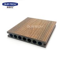 China Premium 3D Embossed Finish WPC Decking - 100% Waterproof & Anti-Slip Textured Surface for Outdoor Use for sale