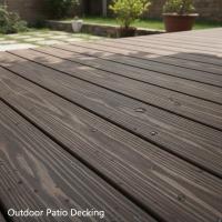 China Outdoor WPC Decking with 3D Embossed Finish 100% Waterproof and Anti-Slip Textured Surface for sale