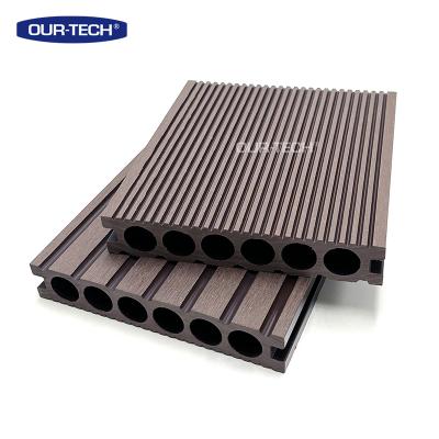China High Quality Wood Composite Plastic Floor Outdoor Terrace European Style Wpc Decking Board Garden Floor Customized Colors for sale