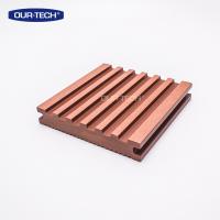 China Anti-slip Water Resistant Eco-Friendly Composite Solid WPC Deck Tile For Outdoor Garden Living Room Poolside Interlocking Installation for sale