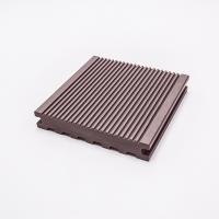 China Anti-slip Water Resistant Eco-Friendly Composite Solid WPC Deck Tile For Outdoor Garden Living Room Poolside Interlocking Installation for sale