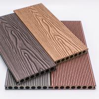 China 148*23mm WPC Decking Hot Sale Outdoor Wood Plastic Composite Floor 3D Embossing Texture Waterproof Deck Floor for sale