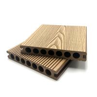 China 148*23mm WPC Decking Hot Sale Outdoor Wood Plastic Composite Floor 3D Embossing Texture Waterproof Deck Floor for sale