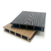 China 140*24mm Exterior Flooring Easy Install Wpc Composite Decking Boards Flooring Outdoor Exterior Wpc Floor Decking for sale