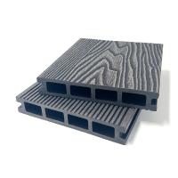 China 140*24mm Exterior Flooring Easy Install Wpc Composite Decking Boards Flooring Outdoor Exterior Wpc Floor Decking for sale