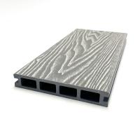 China 140*24mm Exterior Flooring Easy Install Wpc Composite Decking Boards Flooring Outdoor Exterior Wpc Floor Decking for sale