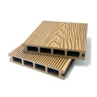 China 140*24mm Exterior Flooring Easy Install Wpc Composite Decking Boards Flooring Outdoor Exterior Wpc Floor Decking for sale