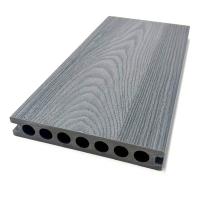China 140*23mm WPC Composite Decking Board with Round Hole Structure Waterproof and Low Maintenance for Outdoor Garden Flooring for sale