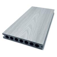 China 140*23mm WPC Composite Decking Board with Round Hole Structure Waterproof and Low Maintenance for Outdoor Garden Flooring for sale