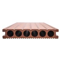 China 140*25mm Outdoor Engineered Waterproof WPC Decking Wood Plastic Composite Flooring for sale