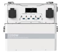 China Portable Power Station 1200Wh 2400WH Home Energy Storage Battery 110V 220V Output for sale