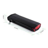 China Rear Battery Luggage Carrier Rack Electric Bicycle Battery 36v 48v For 500W 800W 1000W Motor for sale