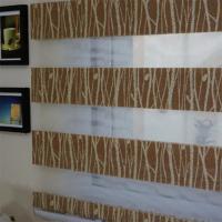 China Functional Bathroom Window Coverings Durable Zebra Blind Fabric with Heat Insulation for sale